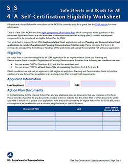 How to Apply for the SS4A Opportunity | US Department of Transportation