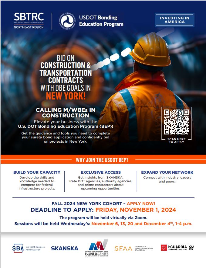 Bonding Education Program | US Department of Transportation